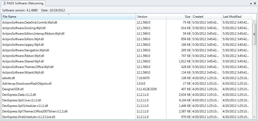 PADS software